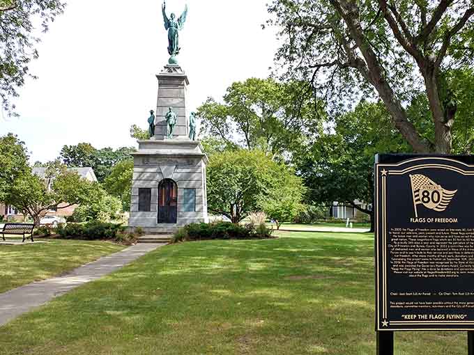 This monument stands guard over memories and gratitude, reminding us that some things matter more than convenience.