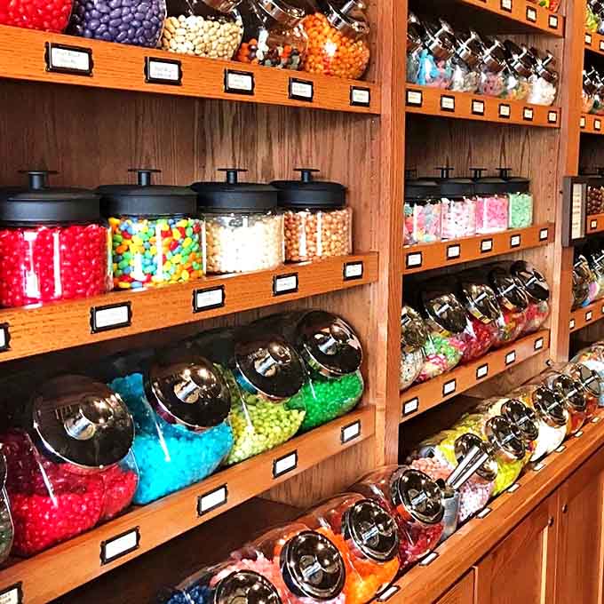 These aren't just candy jars &ndash; they're time capsules filled with nostalgia, arranged with the precision of a sugar-obsessed librarian.