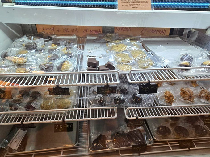 Wrapped treats await their moment of glory in the display case &ndash; each package containing a sweet secret worth discovering.