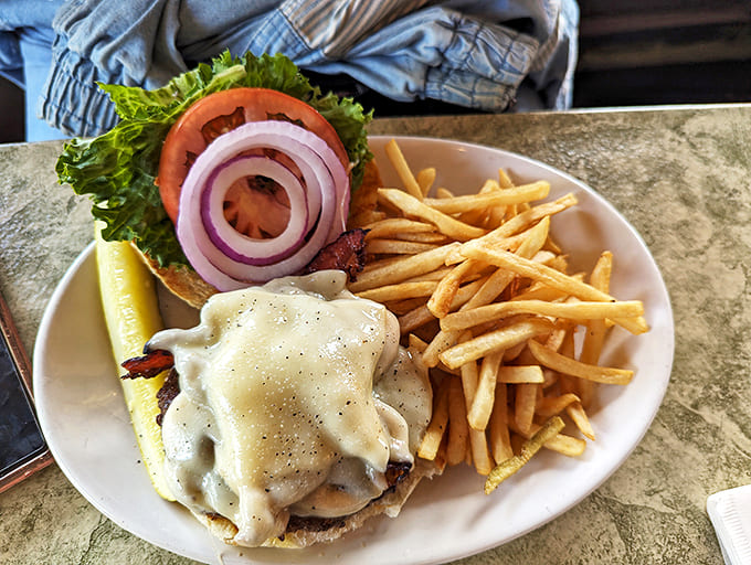 This isn't just a burger &ndash; it's a masterclass in simplicity, where quality beef meets melty cheese in a relationship that was clearly meant to be.