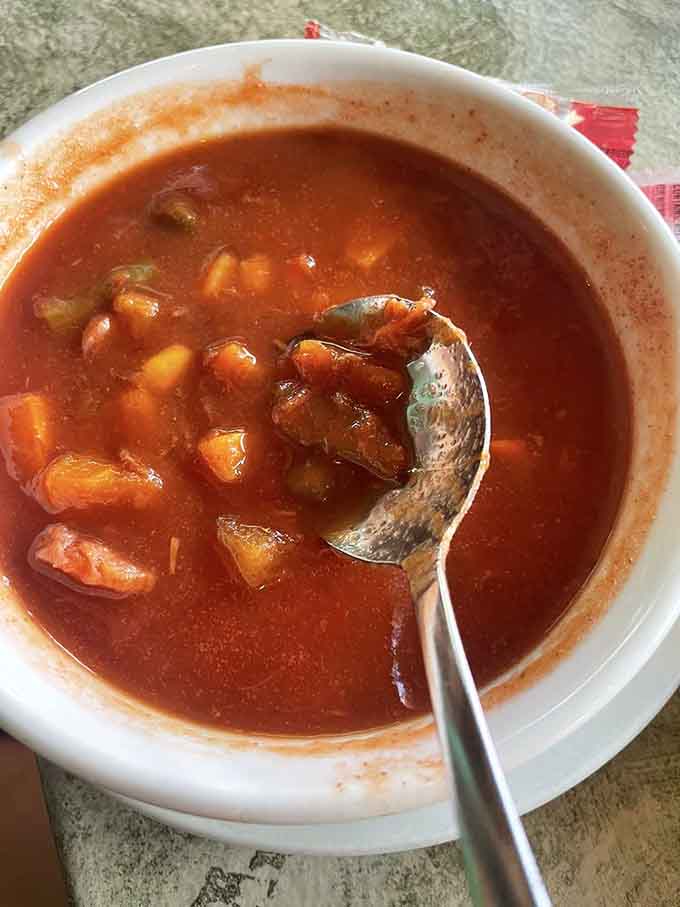 This isn't your average soup, it's a rich, spicy bowl of tradition that tastes like liquid comfort food.