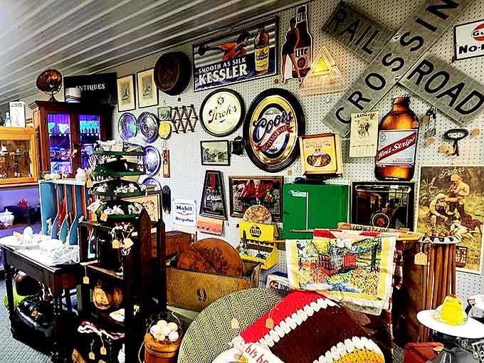 Vintage advertising signs transport visitors to an era when graphics were hand-painted and Pepsi cost a nickel &ndash; simpler times indeed!