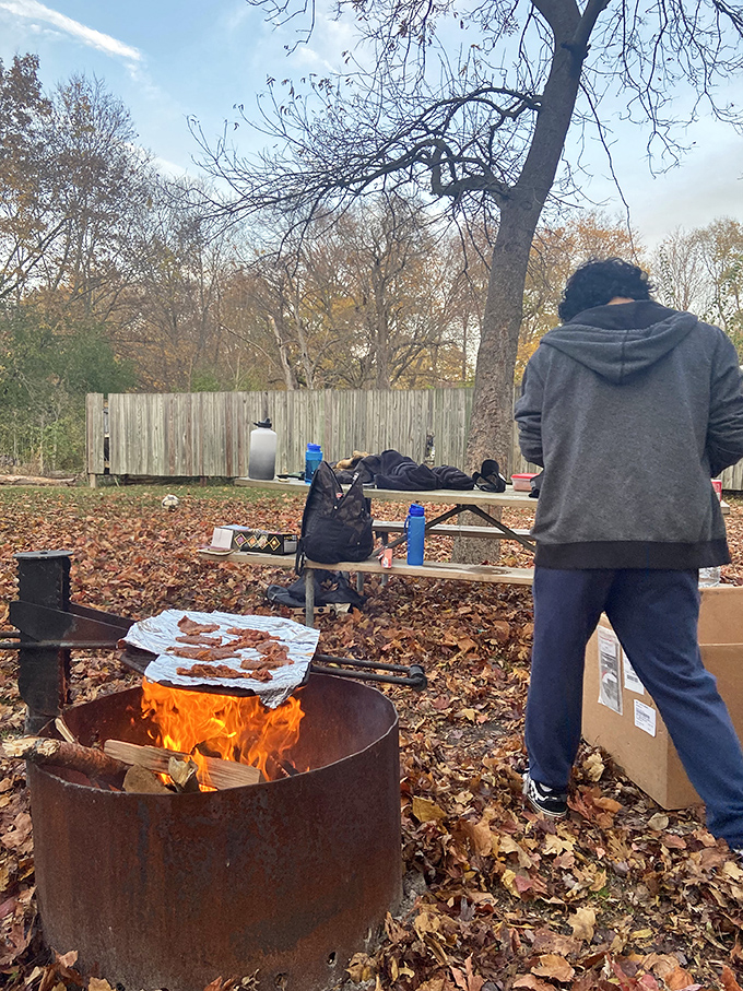 Autumn's crisp air makes the perfect companion for cooking breakfast over an open fire &ndash; because bacon always tastes better outdoors.