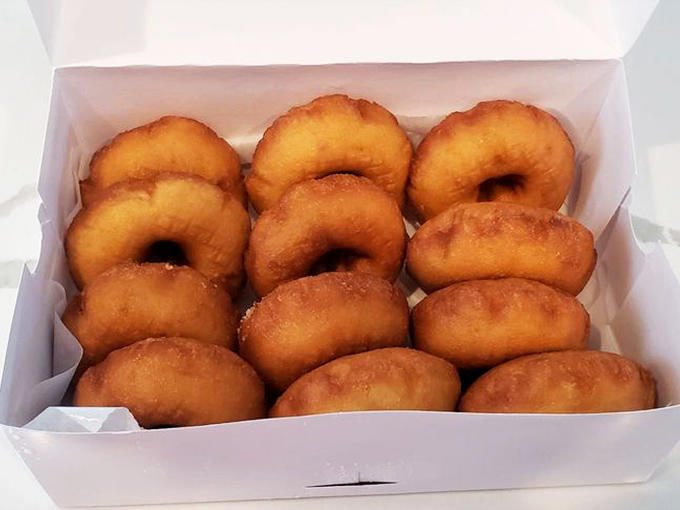Golden-fried perfection awaits in every box&mdash;these cake donuts have the ideal crisp-to-tender ratio that makes physicists question known laws of deliciousness.