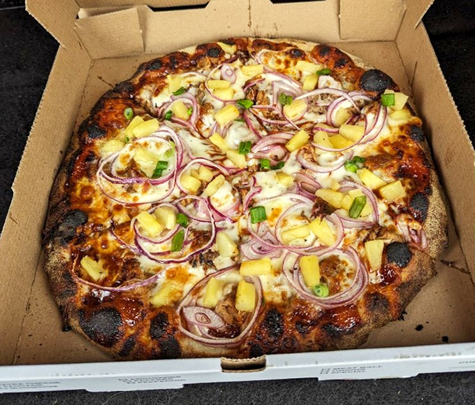 Behold the Hawaiian &ndash; where pineapple skeptics become believers as sweet meets savory under a perfect char.