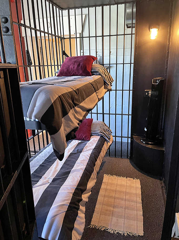 Kids and the young-at-heart will love these authentic cell bunks &ndash; the only place where "sleeping behind bars" becomes a vacation highlight!