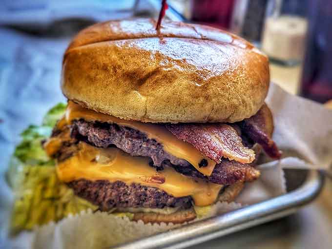 This burger stack is what happens when quality ingredients meet serious grilling skills and a complete lack of restraint.