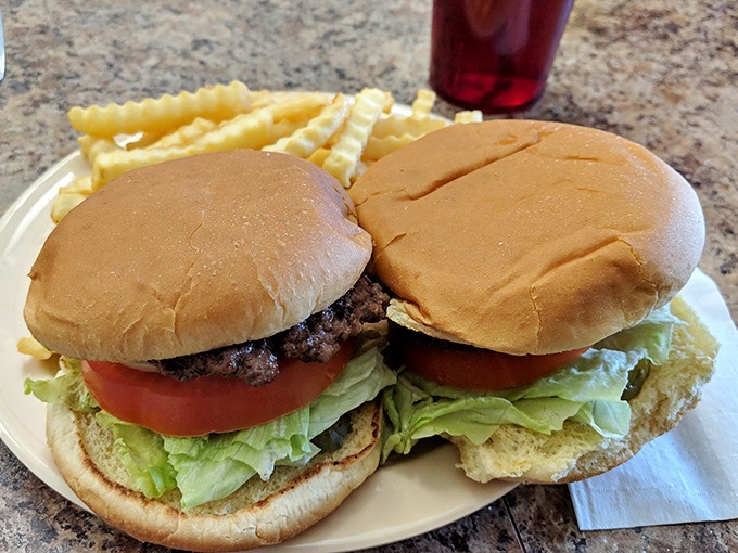 Classic Wallyburgers with crispy fries &ndash; proof that perfection doesn't need fancy ingredients, just decades of know-how.