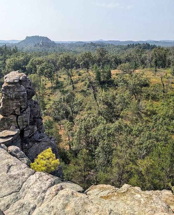 Perched at the edge of forever, this rocky overlook offers panoramic views that make your everyday worries seem delightfully insignificant. Worth every step of the climb.