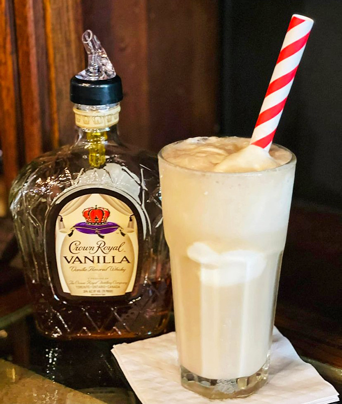 Liquid happiness in a glass &ndash; this vanilla Crown Royal shake proves that adult beverages and childhood favorites can create beautiful music together.