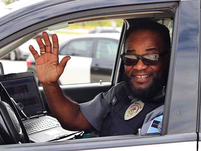 Where mail meets laundry in perfect small-town efficiency—this post office shares space with Laundry World, epitomizing Richton Park's practical charm.