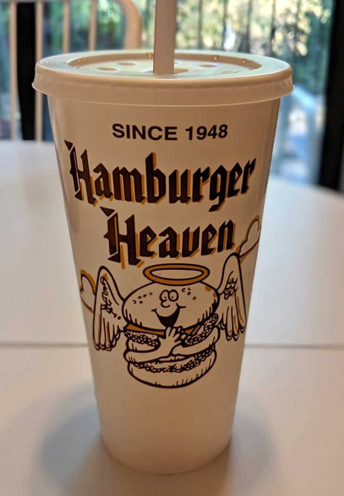 A cup of Hamburger Heaven's legendary root beer &ndash; where nostalgia comes in liquid form since 1948.