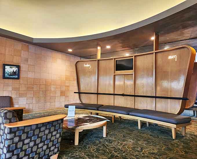 These aren't just seats; they're time machines with cushions, positioned perfectly for optimal viewing without a neck cramp in sight.