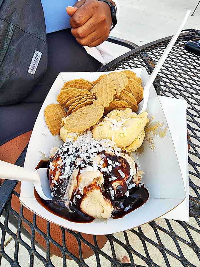 Ice cream nachos redefine snacking boundaries, turning the savory-sweet debate into a "why not both?" celebration of textural genius.