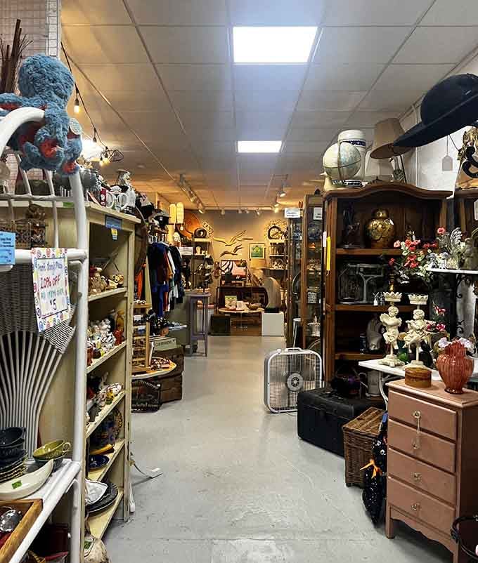 Inside, vintage oddities and eclectic finds create a wonderland for anyone who loves the unusual and unique.