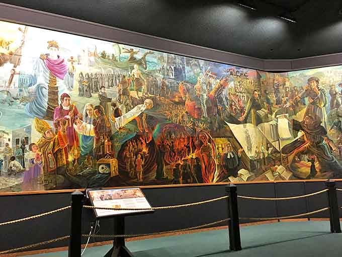 The stunning "Behalt" cyclorama brings history to life, telling stories as rich and layered as the local cuisine.