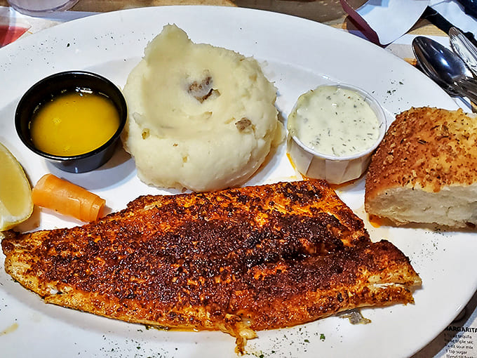 Lake-to-plate perfection with a spicy kick that dances on your taste buds without overwhelming the delicate fish.