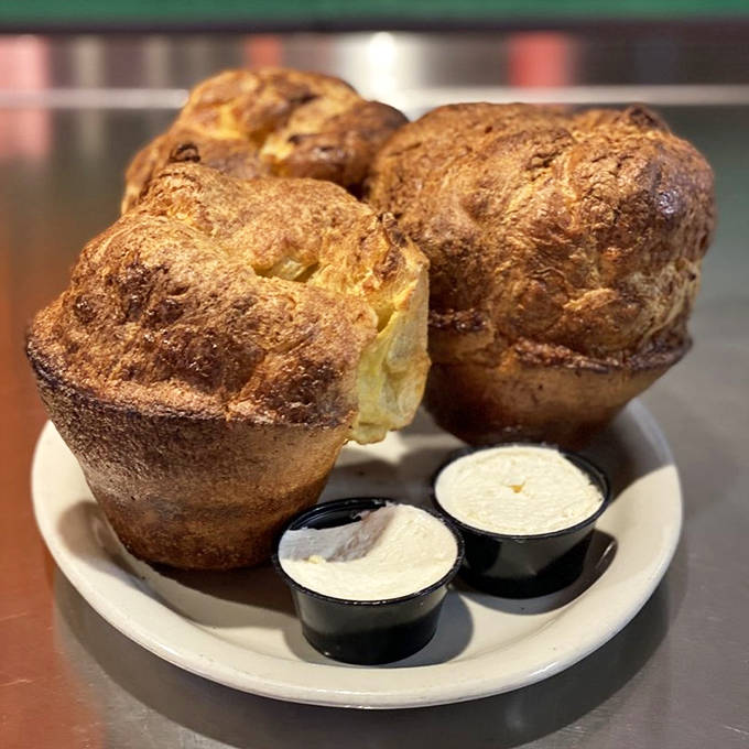 McCormick's legendary popovers rise like edible hot air balloons, waiting to be slathered with honey butter that melts into every magnificent nook and cranny.