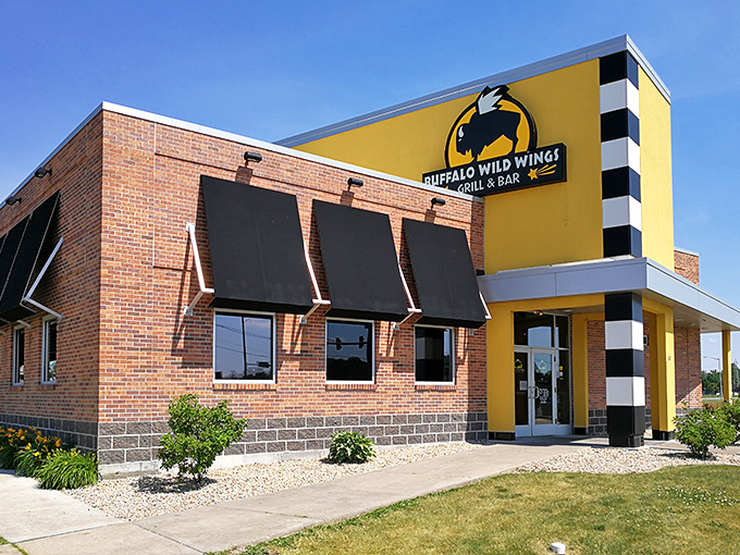 Buffalo Wild Wings offers a familiar flavor stop for hungry travelers, proving that Galesburg balances historic charm with modern convenience.