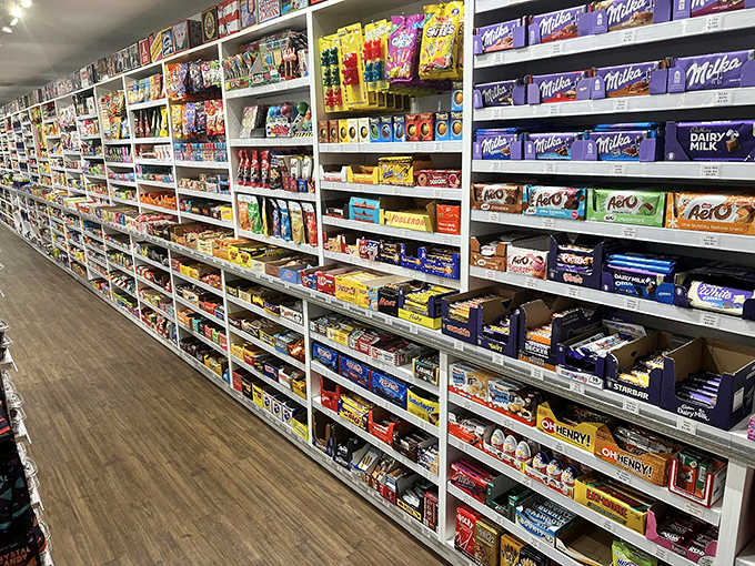The United Nations of sugar, where treats from around the world gather in peaceful, colorful harmony on perfectly stocked shelves.