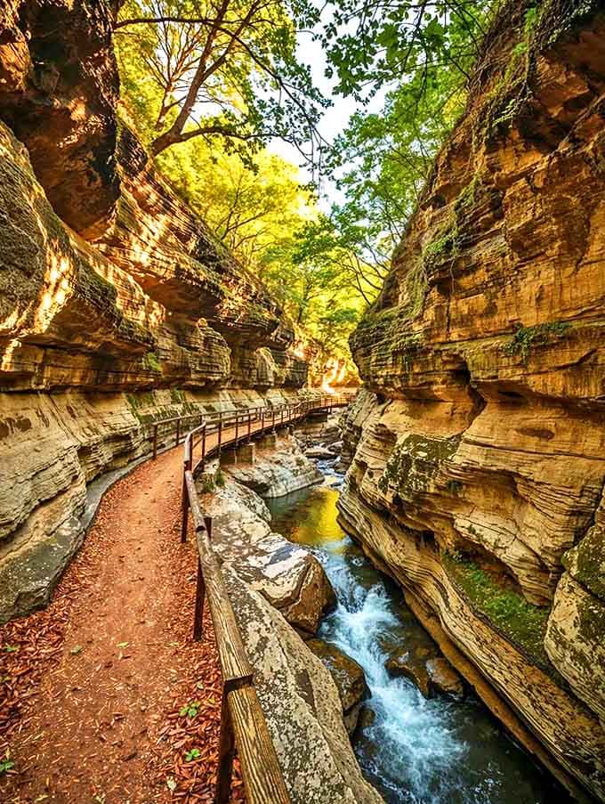 The canyon path follows the water like a faithful companion, showing you wonders around every bend and curve.
