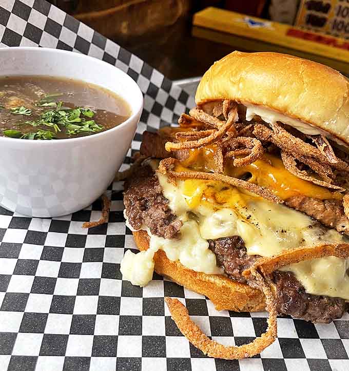This isn't just any cheeseburger &ndash; it's edible nostalgia, with the perfect ratio of meat to cheese to bun that modern gourmet versions often miss.
