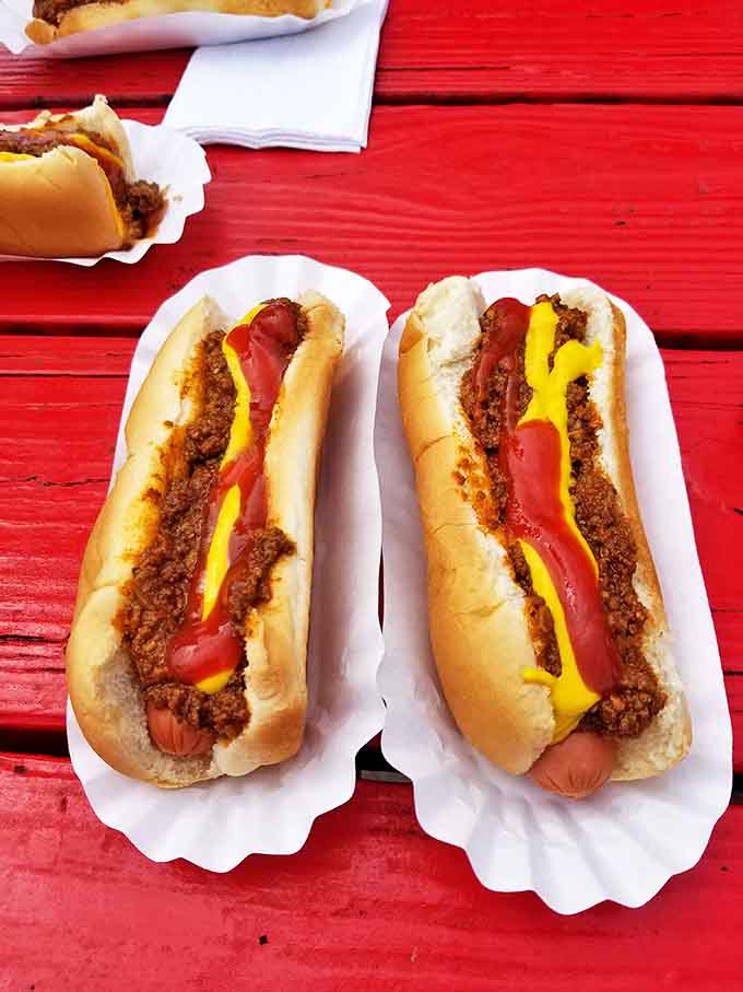 Sometimes simplicity is perfection &ndash; a classic hot dog nestled in its bun, ready for that first satisfying bite that takes you straight back to childhood.