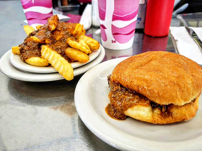 The chili burger that launched a thousand cravings&mdash;a beautiful mess that requires both napkins and a moment of silent appreciation.