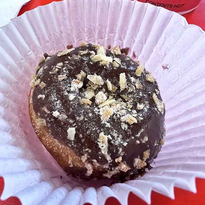 The chocolate donut that launched a thousand cravings&mdash;glossy, decadent, and somehow both substantial and light at the same time.