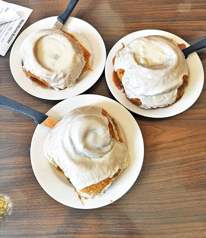 These aren't just cinnamon rolls; they're spiral galaxies of butter, sugar, and spice that make astronomers question their career choices.