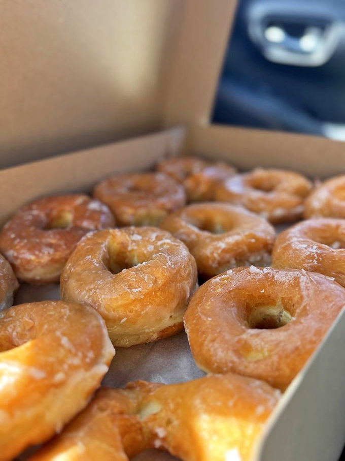 Golden-hued perfection in circular form&mdash;these classic glazed donuts showcase what happens when simple ingredients meet decades of expertise.