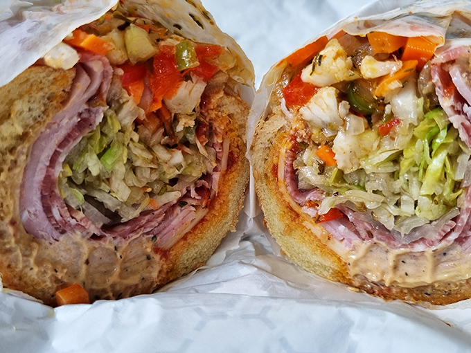 Cold Cut: Italian meats and crisp vegetables create a colorful masterpiece. Like a Renaissance painting, but you can eat it.