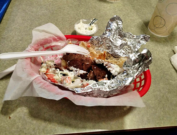 This isn't just fast food &ndash; it's tradition served in a basket. The gyro platter with its side of crispy fries represents Michigan comfort food at its finest.