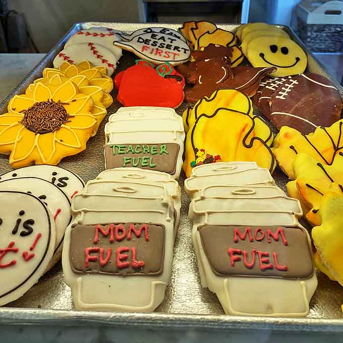 Cookie perfection lined up like delicious soldiers ready for duty. One bite of these crumbly wonders and you'll understand why some people collect recipes instead of stamps.