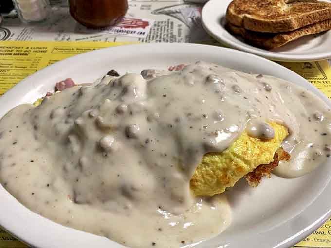 The Country Omelet doesn't just feed you &ndash; it prepares you for a day of conquering the world, one hearty, veggie-filled bite at a time.