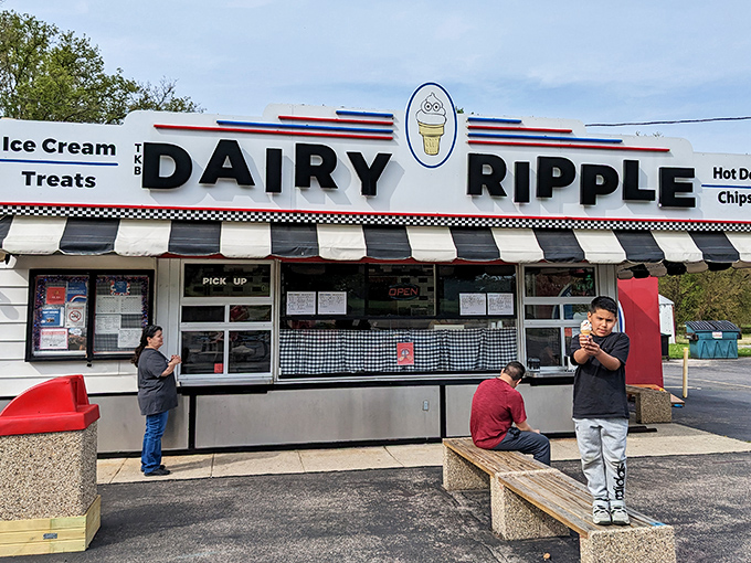 The Dairy Ripple isn't just serving ice cream; it's dishing out childhood memories in cone form that somehow taste even better as an adult.