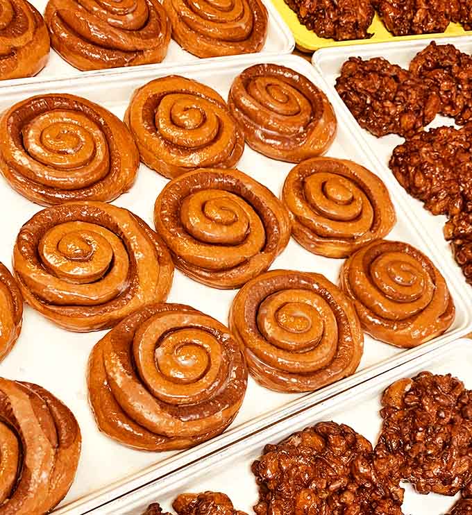 Donut Rolls: Hypnotic spirals of cinnamon-swirled dough that could make even the strongest-willed person forget their "just one bite" promise.