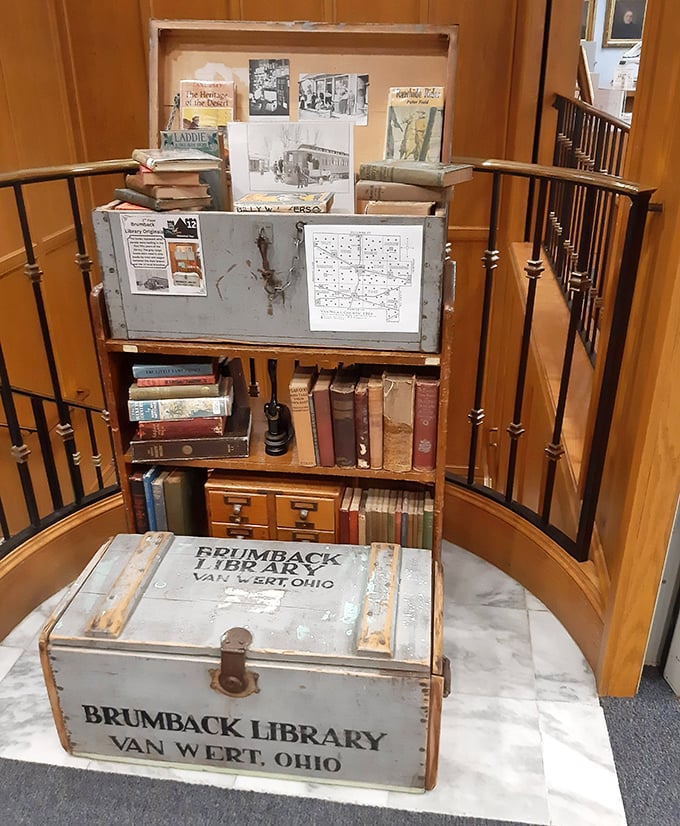 History preserved: vintage artifacts and photographs tell the story of America's first county library and its significance to Van Wert.