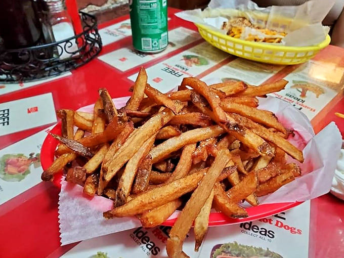 Hand-cut fries that make frozen ones weep with inadequacy &ndash; crispy, golden, and ready for their close-up.
