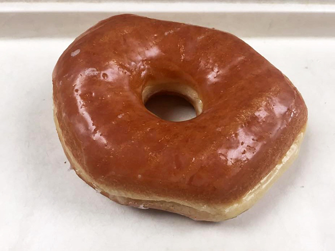 That glaze! So perfectly translucent and crackly, it's the donut equivalent of the perfect vinyl record crackle to audiophiles.
