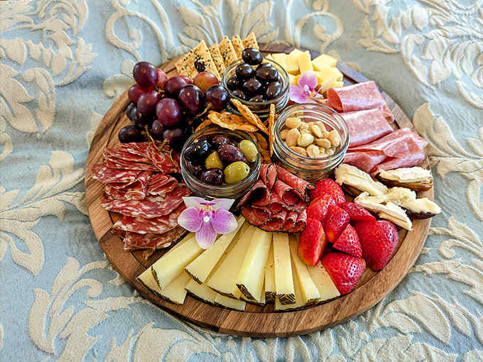 A feast for both eyes and palate &ndash; this artfully arranged spread makes you want to invent Victorian-era hashtags like #CharcuterieGoals.