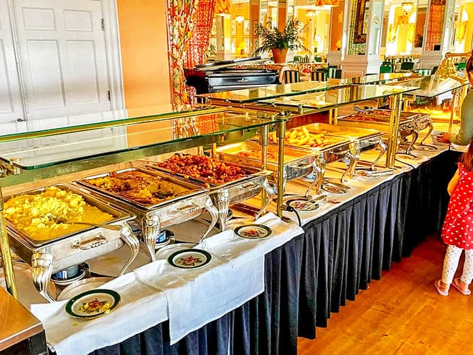 The Grand Hotel's legendary buffet isn't just a meal&mdash;it's a culinary spectacle where every chafing dish holds a new discovery waiting to delight your taste buds.