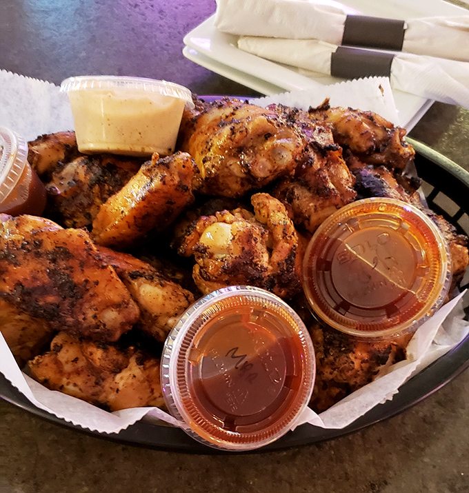 Dry-rubbed wings for the sauce-averse &ndash; proof that simplicity can be spectacular when done with this much care.