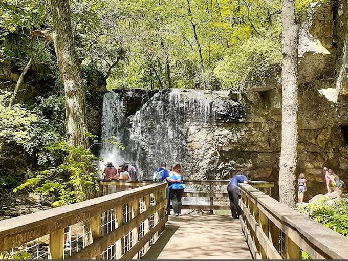 Visitors gather at nature's theater, where the main performance has been running continuously for thousands of years without an intermission.