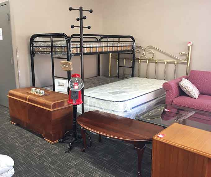 From bunk beds to brass headboards, the furniture section offers sleeping solutions that won't put your budget to rest permanently.