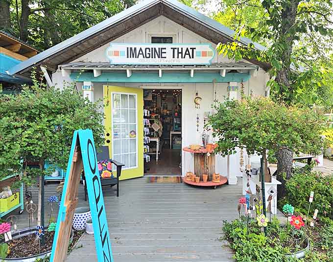 Imagine That boutique showcases the whimsical side of Glen Arbor, where shopping becomes treasure hunting.