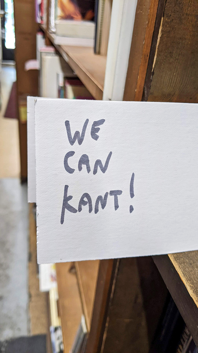 We Can Kant! &ndash; philosophical humor abounds in this literary labyrinth where even deep thinkers don't take themselves too seriously.