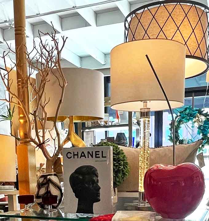 The lighting section glows with possibility&mdash;each lamp offering to transform your home's ambiance with the flip of a switch.