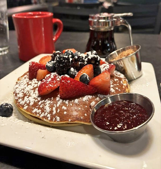 Morning sunshine on a plate &ndash; these Lemon Ricotta Hotcakes with fresh berries might be the reason breakfast was invented in the first place.