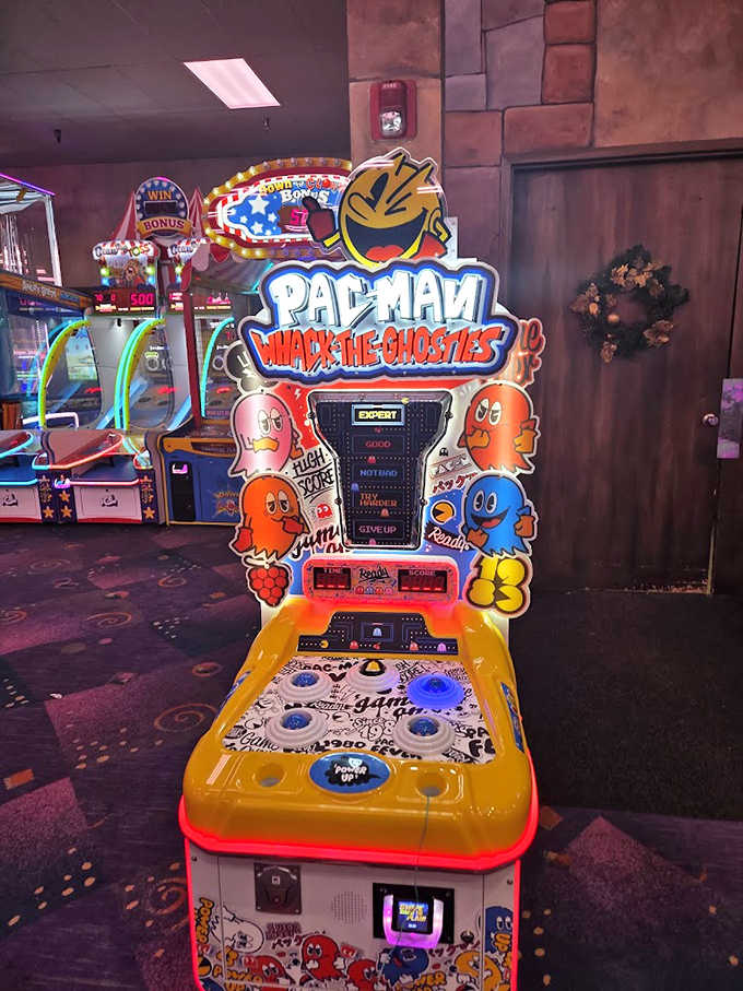 Whack-a-ghost, anyone? This Pac-Man game proves some classics never die &ndash; they just get supersized with better sound effects.